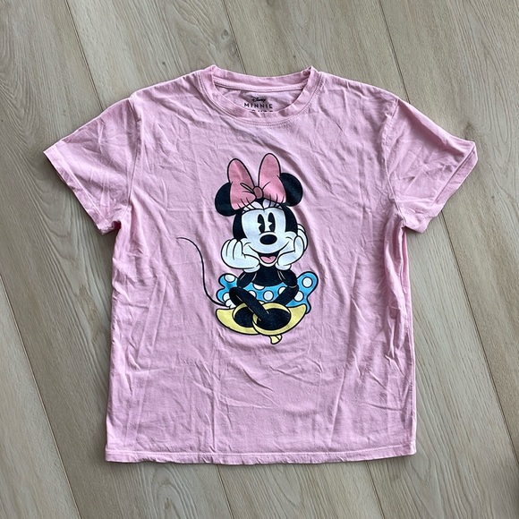Disney | Tops | Disney Pink Minnie Mouse Shirt | Poshmark